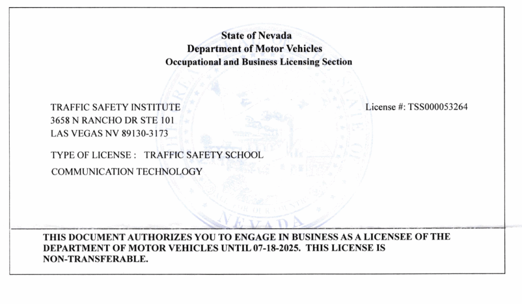 Nevada Speeding Fines: How Much + What To Do | Traffic Safety Institute